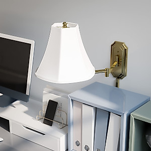 Kenroy Home 30130PB Nathaniel Wall Swing Arms, Medium, Polished Brass