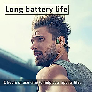 ESSONIO Bone Conduction Headphones Open Ear Headphones Bluetooth Headphones with Microphone IPX7 Waterproof Headphones Wireless Headphones for Sport Open Ear with 32G Memory