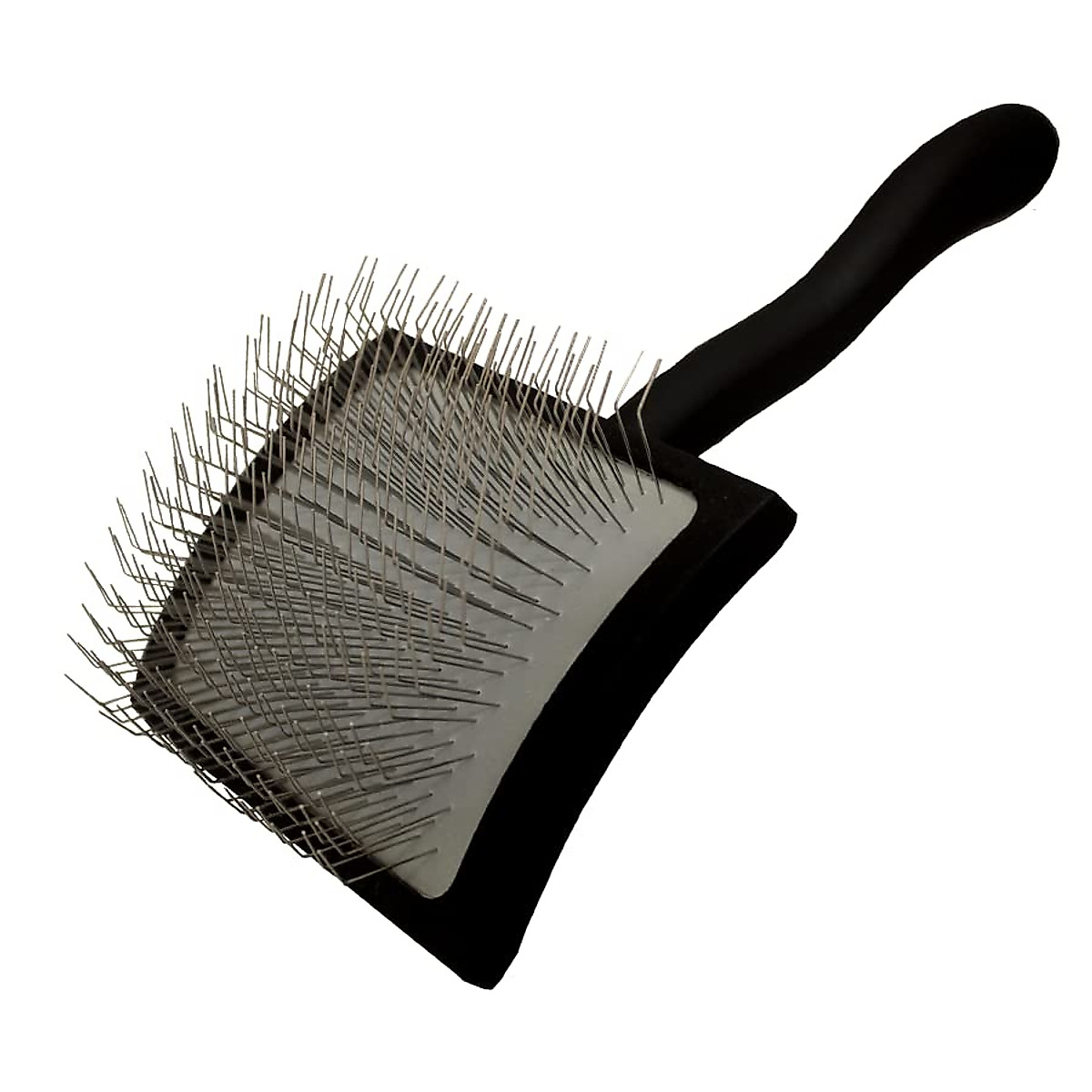 Chris Christensen Big K Dog Slicker Brush for Dogs (Goldendoodles, Labradoodles, Poodles), Groom Like a Professional, Fluff Detangle Style, Saves Time Energy, Black, Large