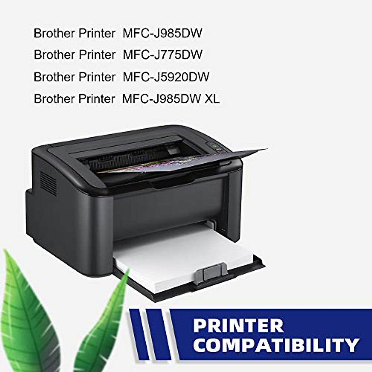 8-Pack LC20E XXL Ink Cartridges Compatible Replacements for Brother LC20E Ink Cartridges Work with Brother MFC-J985DW J5920DW J775DW J985DWXL Printer (2BK/2C/2M/2Y)