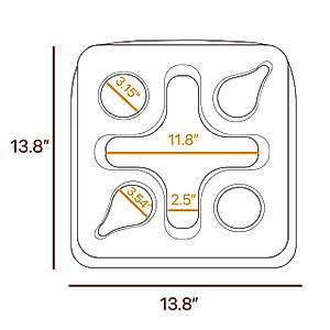 Couch and Bed Cup Holder Pillow, Sofa Refreshment Tray for Drinks/Remote Control/Snacks Holder (Giraffe)