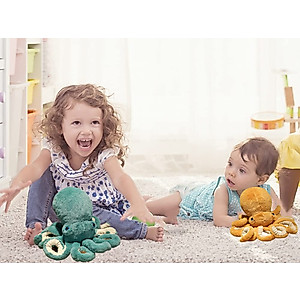 XIYUAN Stuffed Octopus Plush Toy Octopus Plush Doll Cute Big Eyes Octopus Stuffed Animals Soft Stuffed Marine Animals Plush Pillow for Kids Gift Small11.8inch(Blue)