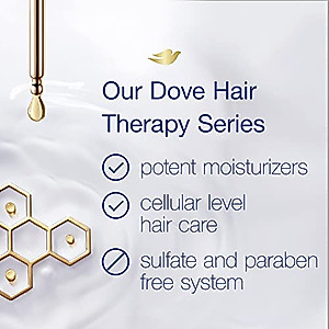 Dove Hair Therapy Shampoo, Conditioner and 7-in-1 Hairspray for Damaged Hair Breakage Remedy with Nutrient-Lock Serum
