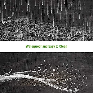 k’S Plant Potting Mat, Reusable Waterproof Garden Plant Seedling Repotting Tray Foldable Indoor Transplanting Tidy Flower Potting Tarp with 10 Pack Plant Labels and Clips (39.3 x 39.3 inch)