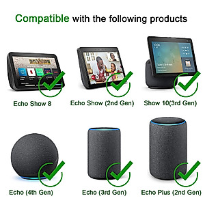 QFUP Replacement Power Cord 30W Power Supply for Echo Show 2nd Gen, Echo Plus 2nd Generation, Show 8, Show 10 3rd Gen