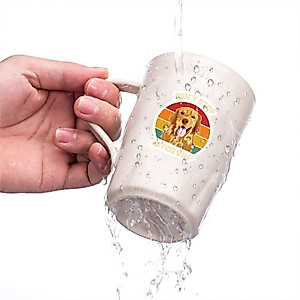 Asverbet Golden Retriever Dog Stickers, 50PCS Vinyl Waterproof Decals for Laptop, Water Bottle, Phone, Cartoon Style, Reusable