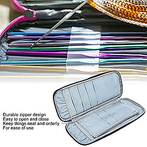 JINDI Woven Storage Bag, Practical Sturdy Durable Convenient Knitting Needles Organizer for General Purpose for Crocheters for Professional Use for Knitting Lovers
