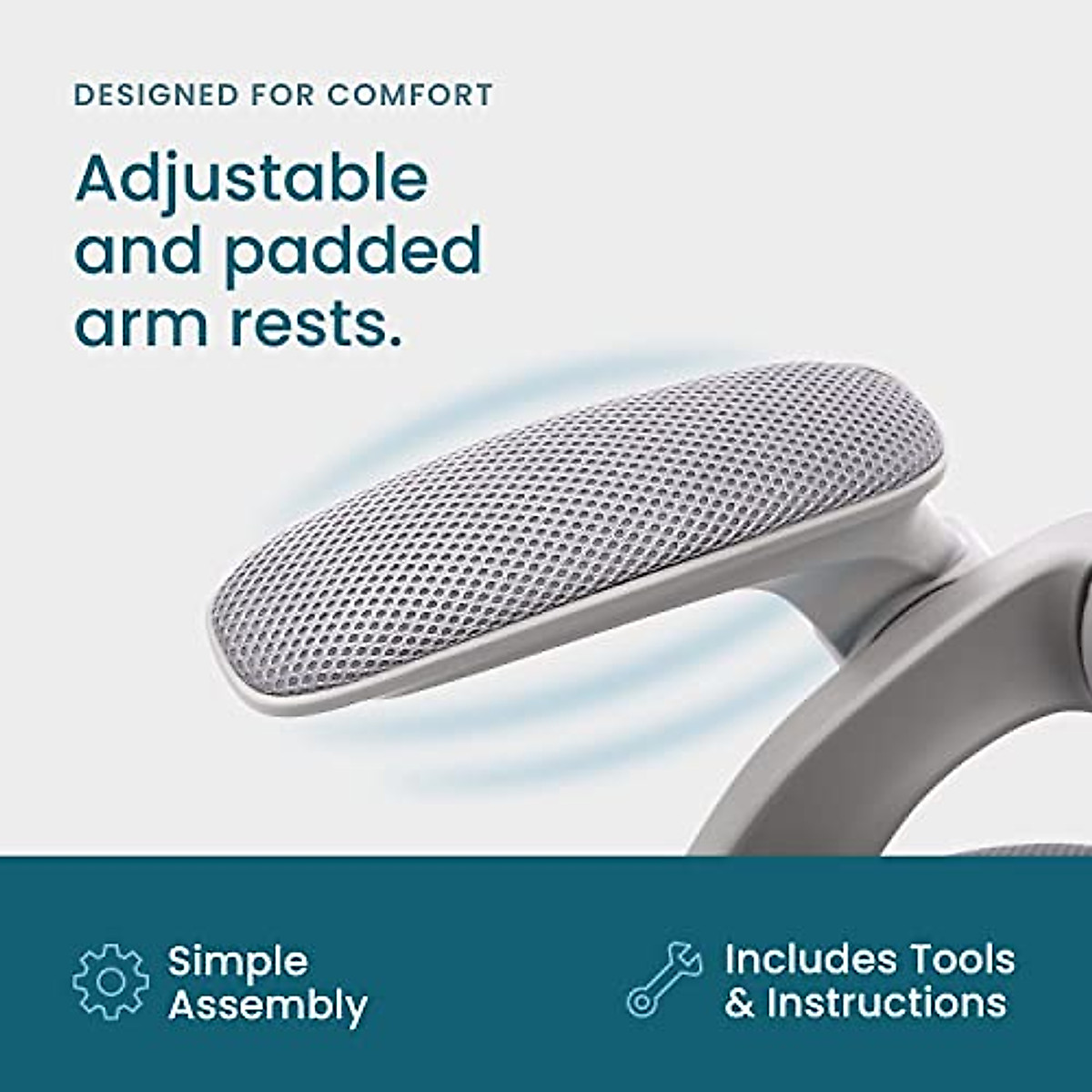 Office Chair, Desk Chairs Mesh Computer Desk Chair with Wheels Ergonomic Office Chair Height Adjustable Swivel Task Chair with Mid Back, 90° Flip-up Arms and Lumbar Support, Grey