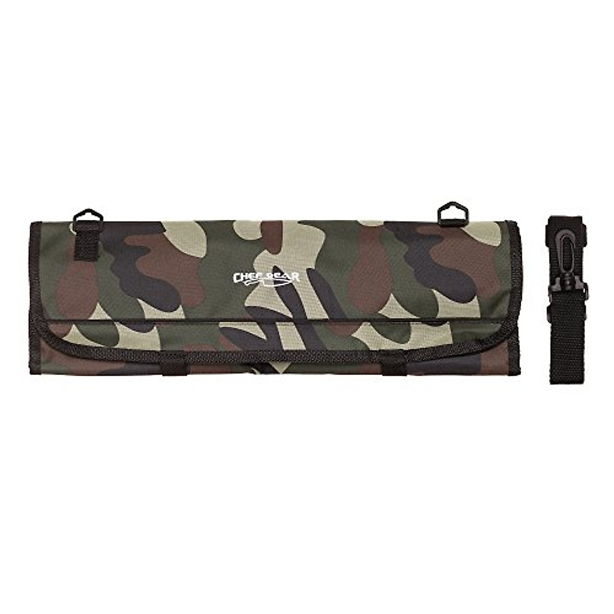 Ergo Chef 9 Pocket Professional Soft Knife Roll Bag (Camouflage) (RB9/Camo/1009C)