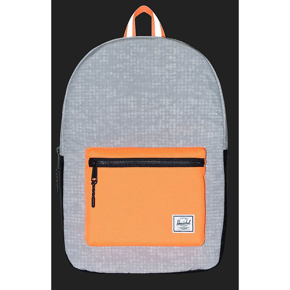 Herschel Supply Co. Settlement Sharkskin Enzyme Ripstop/Black Enzyme Ripstop/Shocking Orange One Size