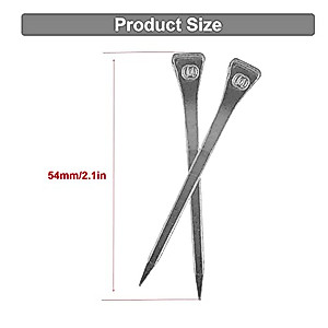 KUIDAMOS 250PCS Horseshoe Nails, Horseshoes Equipment Equestrian Sport Equipment Horse Training Supplies Tool 2.1 Inch E6 Hoof Nails for Horse Race