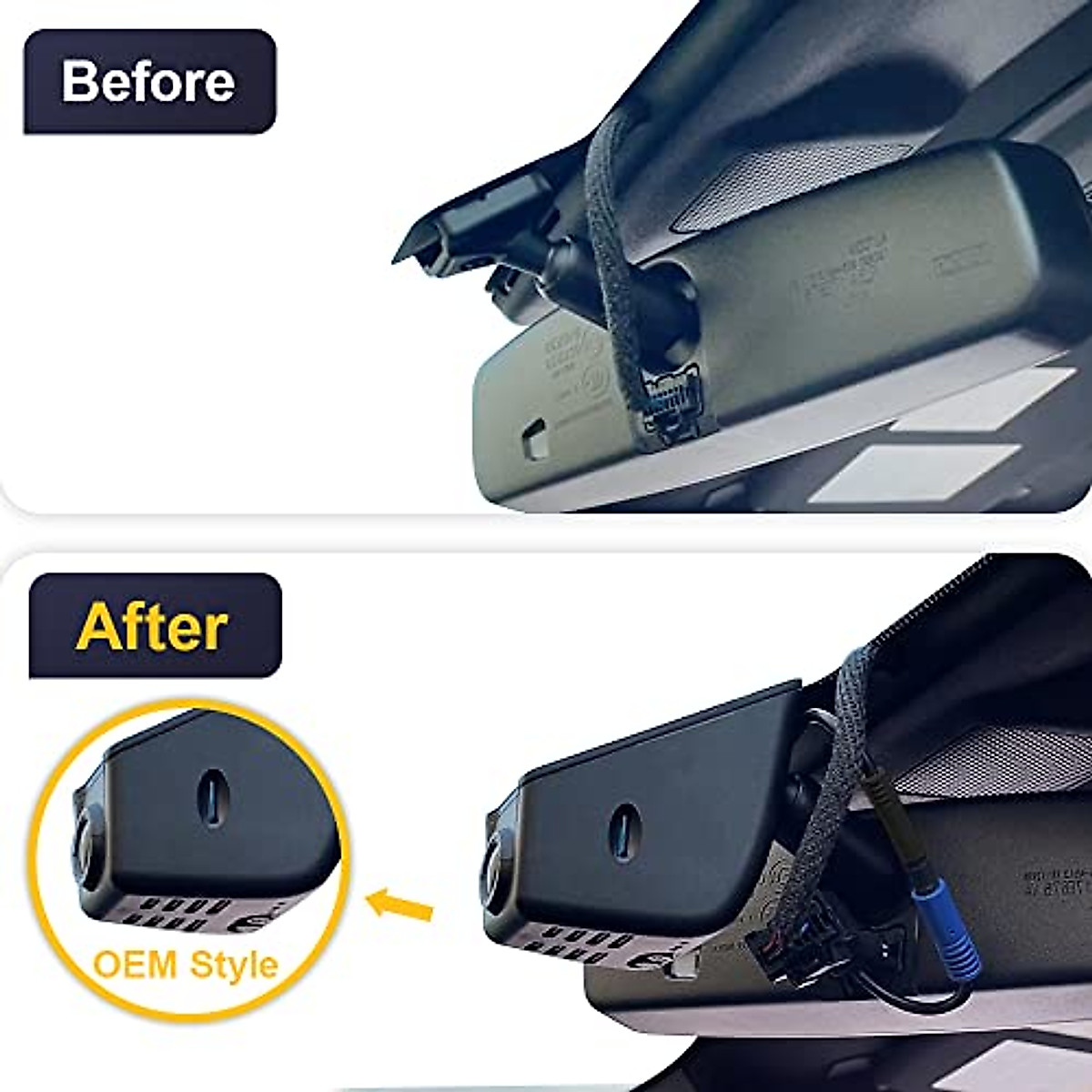 Fitcamx 4K Dash Cam Compatible with Ford F150 2021 2022 Limited XLT XL Raptor Lariat Platinum King Ranch Tremor, OEM Factory Style, UHD 2160P Video WiFi, G-Sensor, Loop Recording, Plug&Play, 64GB Card