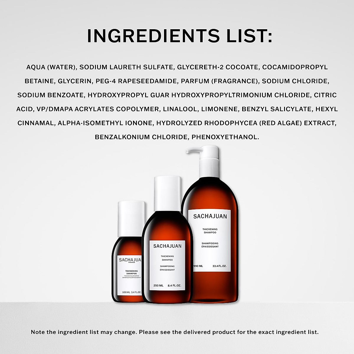 SachaJuan Thickening Shampoo 250 ml / 8.4 oz