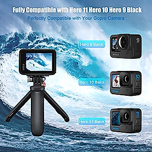 3-Pack Hero 11 Replacement Batteries Compatible with GoPro Hero 11 Hero 10 Hero 9 Black Camera, 3-Channel Battery Charger for GoPro Hero 11/10/ 9 Battery (New Upgrade)