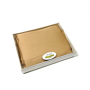 Shanlin Silk Feel Long Satin Patterned & Solid Color Scarves for Women in Gift Box (Solid Color: Bronze)