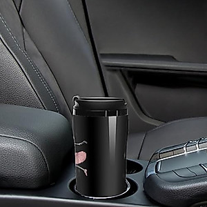 Skull Skeleton Ballet Dancing Travel Coffee Mug Reusable Coffee Cup Tumbler with Lid for Outdoor 250ml