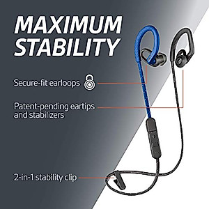 Plantronics BackBeat FIT 350 Wireless Headphones, Stable, Ultra-Light, Sweatproof in Ear Workout Headphones, Black (Renewed)