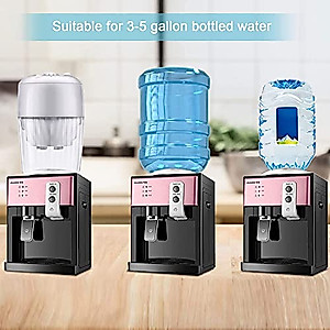 5 Gallon Electric Hot Cold Drinking Water Machine, Top Loading Water Cooler Dispenser 3 Temperature Settings Boiling Water, Normal Water, Ice (46-59 Degree F) for Home, Office