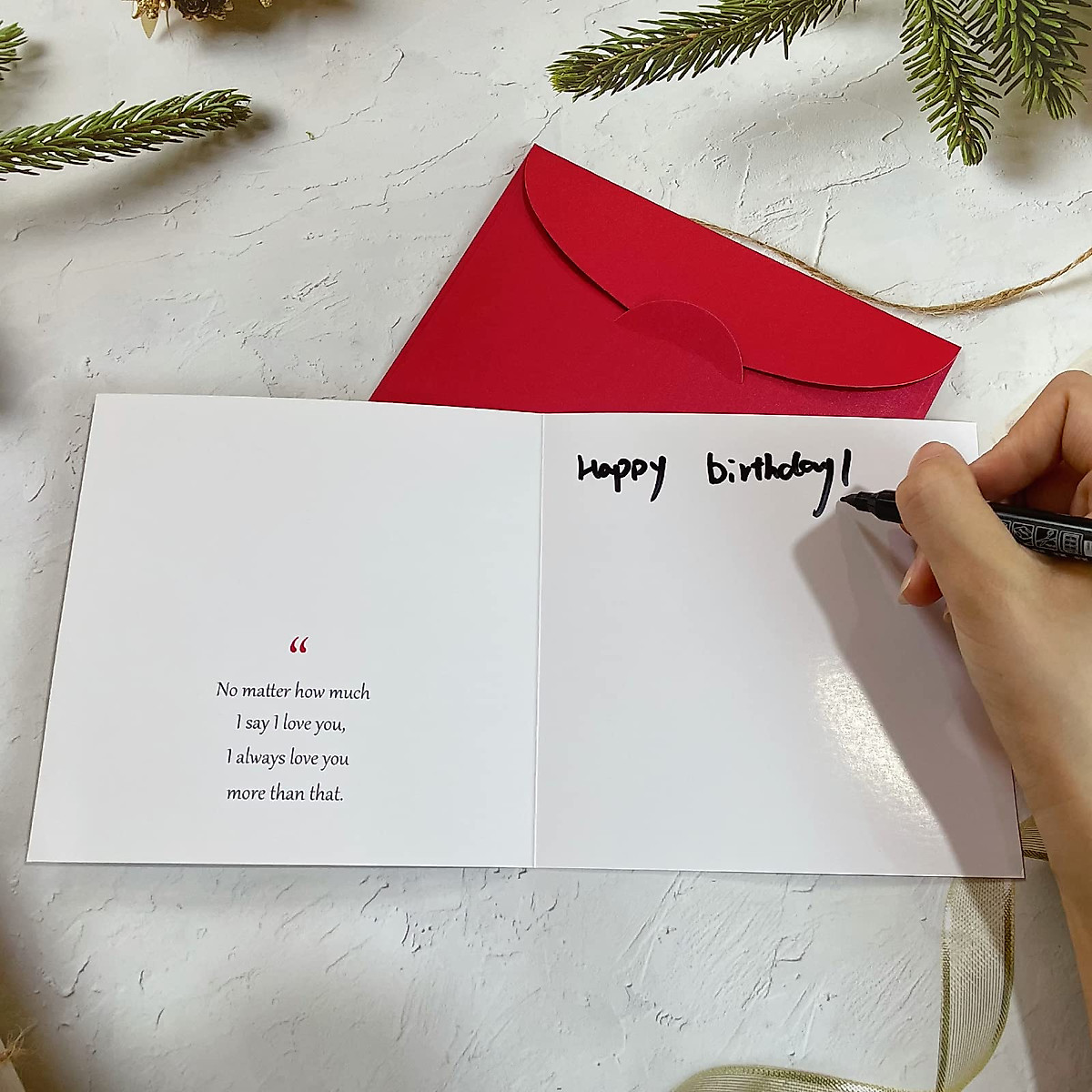 iMakemvel Special Birthday Card for Him Her, Happy Birthday Card for Lover, Happy Birthday to My Everything, With Envelope