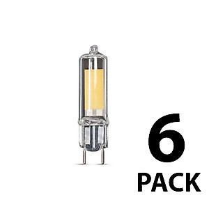 Feit Electric BP35G8/830/LED/6 35-Watt EQ DM G8 Base T4 Specialty LED Light Bulb, 6-Pack