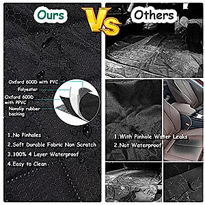 ANOSOSPECIAL Dog Car Seat Cover for Back Seat Cover for Kids,Non Stick Fur Rear Seat Protector for Pet,Nonslip Waterproof Durable Universal Fit Interior Backseat Covers for Auto Van SUV