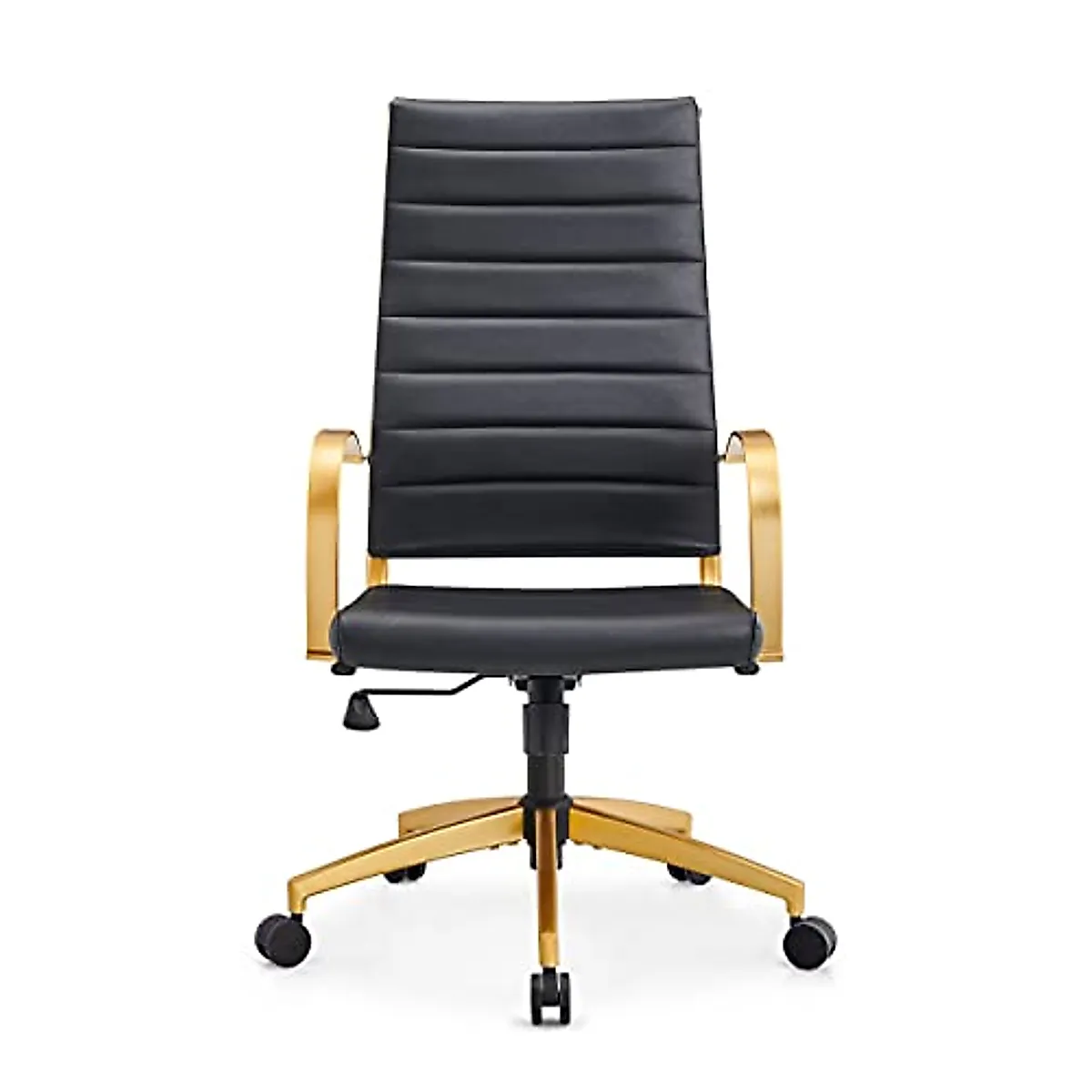 CAROCC Gold Office Chair Executive Office Chair Ergonomic High Back Conference Computer Chair with Lumbar Support White Executive Swivel Office Desk Chair 350+lb 4020 (Gold Black)