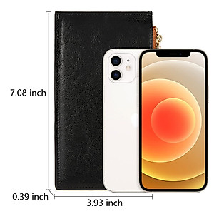 BOSTANTEN Leather Wallets budle Small Crpssbody bags fo women Brown with Black