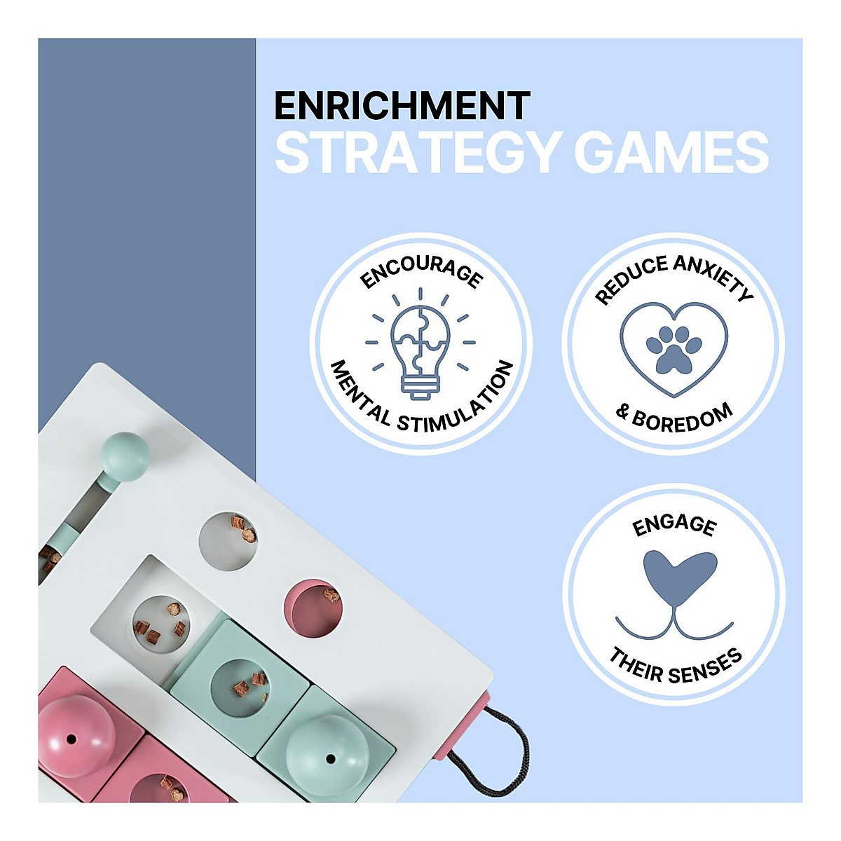 TRIXIE Cat Activity Brain Mover, Strategy Game for Mental Stimulation, Interactive Play for Cats, Treat Dispenser, Cat Toy