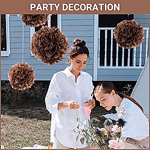 Segarty Brown Tissue Paper for Packaging, 100 Sheets 14 x 20 Inches Bulk Tissues Paper for Gift Bags Wrapping, Packing, Easter, Mothers Day, Holiday Decorations, Tissue Paper for Crafts, DIY Pom Pom