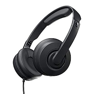 Skullcandy Cassette Junior Wired Headphone Over-Ear / Works with iPad, iPhone, Android, Computers / Great for Boys, Girls, Toddler, School, Sports, and Gaming / Kids Headphones Wired - Black