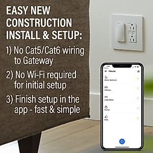 Legrand Radiant WNRH2WH Smart Gateway with Netatmo, Surface Mount, Compatible with Alexa, Google Assistant & Apple HomeKit, White (1 Count)