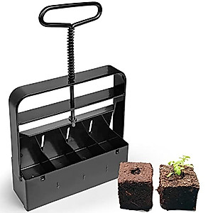 Soil Blocker 2 inch Seed Block Maker with Comfort-Grip Handle for Seed Stater Tray