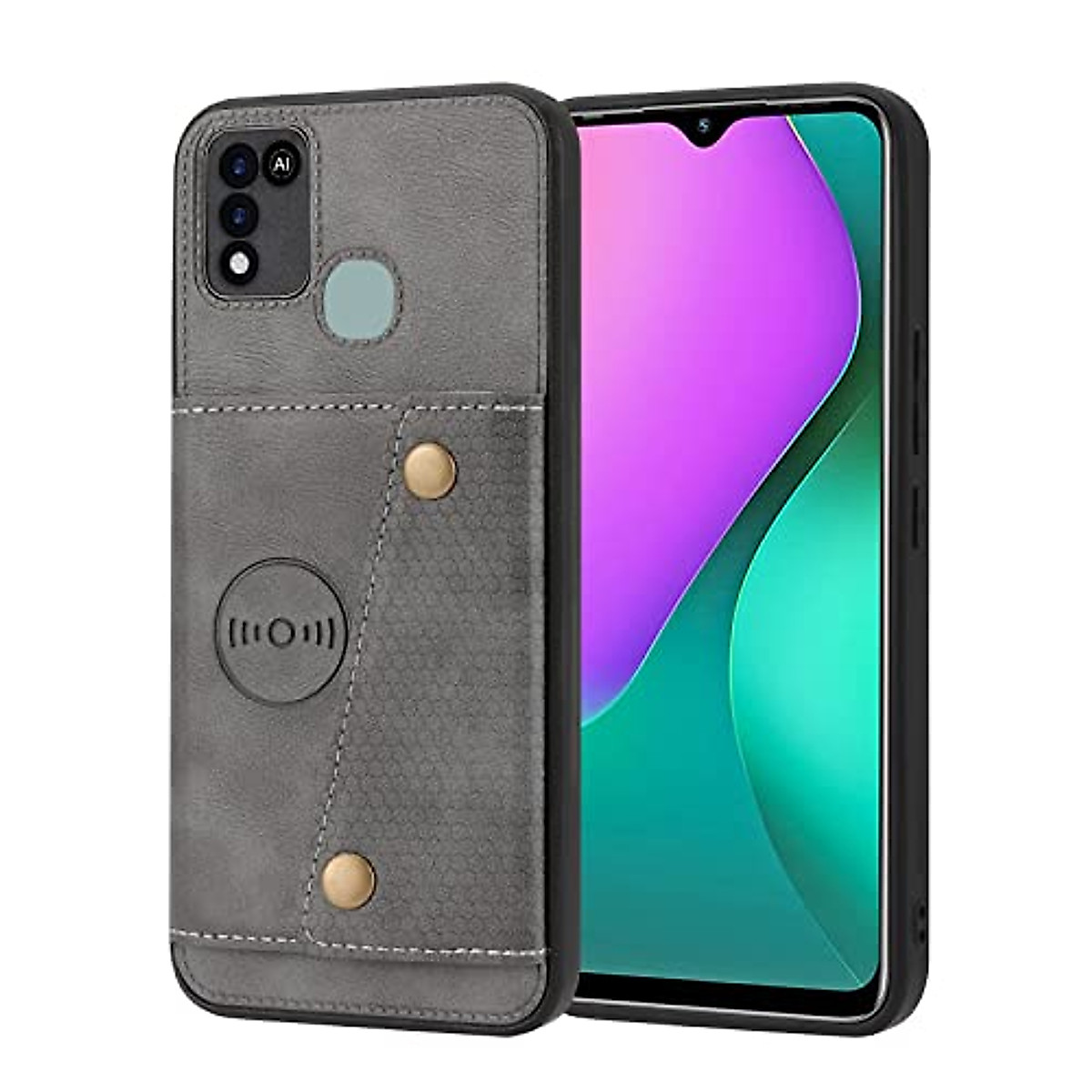 Phone Flip covers Wallet Case for Infinix Smart 5, Leather Case with Card Holder, Double Magnetic Clasp and Durable Shockproof Cover for Infinix Smart 5 Case,Magnetic Phone Case for Car Protective Cov