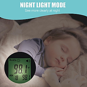 Amplim Digital Forehead Thermometer for Kids, Adults, and Babies - Touchless, Non-Contact Fever Thermometer with Temporal Head Function - No-Touch Thermometer for Accurate Temperature - FSA/HSA