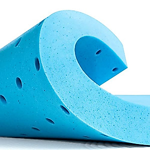subrtex 3 Inch Twin XL Mattress Topper, Gel-Infused Memory Foam Cooling Bed Topper, Ventilated Design for Pressure Relieving, CertiPUR-US Certified (3 Inch, Twin XL)