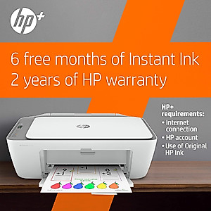 HP DeskJet 2755e All-in-One Wireless Color Printer, (26K67A) (Renewed)