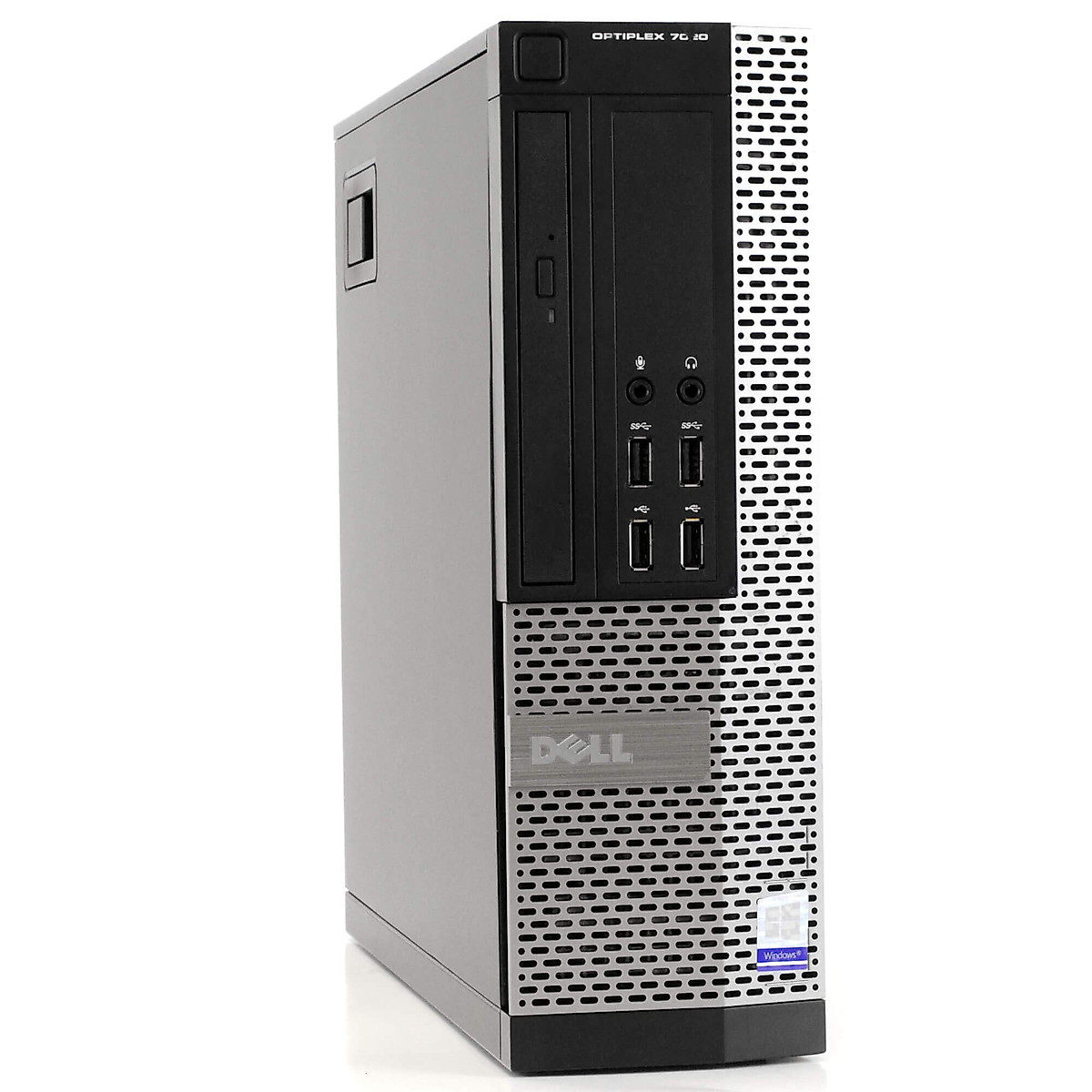 Dell OptiPlex 7020 Small Form Space Saving PC Desktop Computer, Intel i5-4590 3.3GHz, 8GB RAM 500GB Hard Drive, Windows 10 Pro, Wireless Keyboard & Mouse, New 16GB Flash Drive, DVD, WiFi (Renewed)