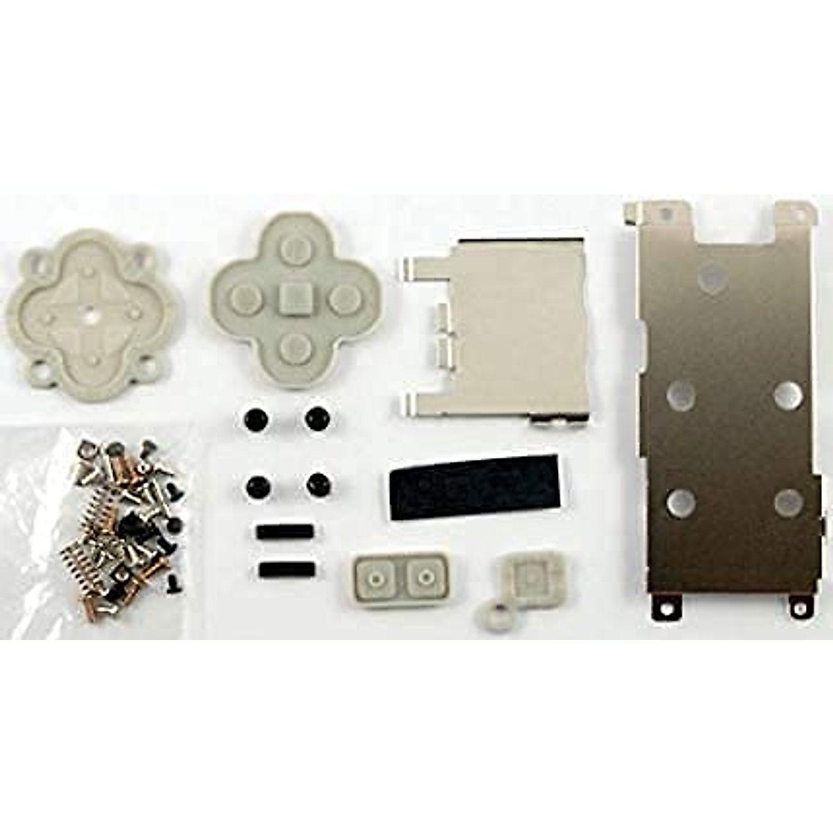 Melocyphia Full Housing Case Cover Shell with Buttons for DSi NDSi Console Replacement (Clear)