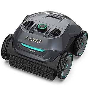(2023 New) AIPER Seagull Pro Cordless Robotic Pool Vacuum Cleaner, Wall Climbing and Smart Navigation, 180 Mins Battery time, Strong Power Scrubbing Brush for Above/In-Ground Pools up to 60 FT
