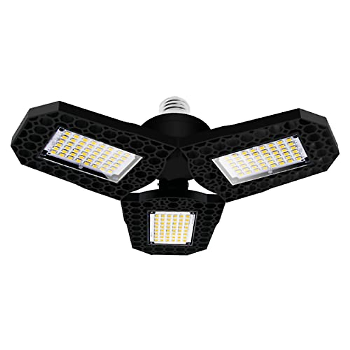 BUTIFULSIC Ceiling Light Garage Lamps Garage Lights Outdoor Motion Lights Deformable LED Garage LED Work Light Work Lights Outdoor Security Lights High Bay Lights Outdoor Flood Lights Black