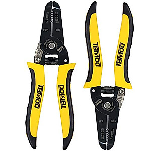 DOWELL 22-30 AWG Wire Stripping Tool Wire Stripper Cutter Pliers Tool Multi-Function Hand Tool for Electrician 2-Piece