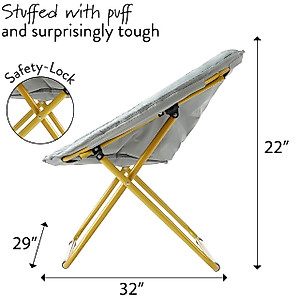 Urban Lifestyle Velvet Channel Stitch Saucer Chair, Grey