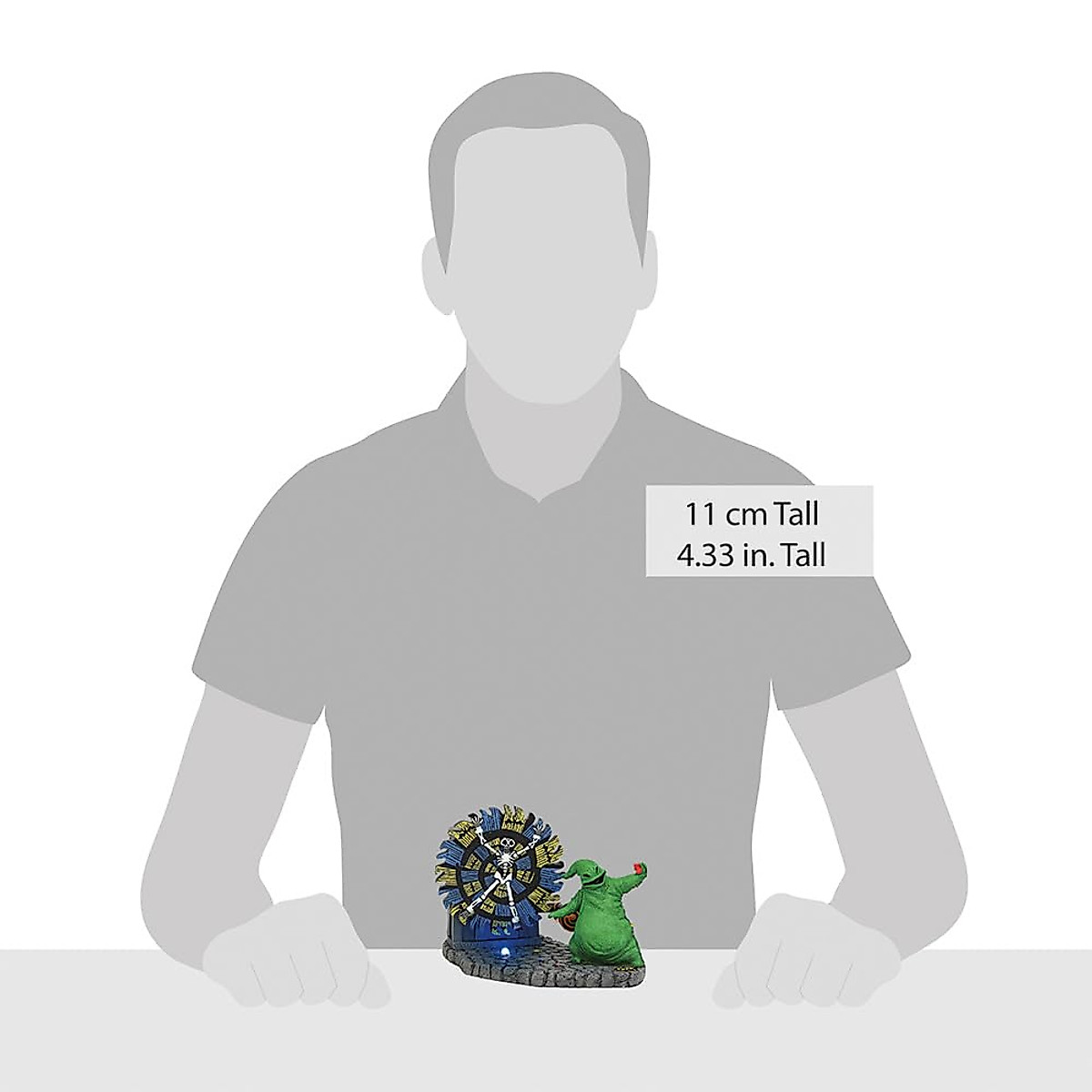 Department 56 Disney the Nightmare Before Christmas Village Accessories Oogie Boogie Gives a Spin Lit Animated Figurine, 4.33 Inch, Multicolor