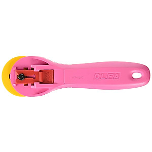 Olfa Splash Rotary Cutter 45mm Fairy Floss Pink