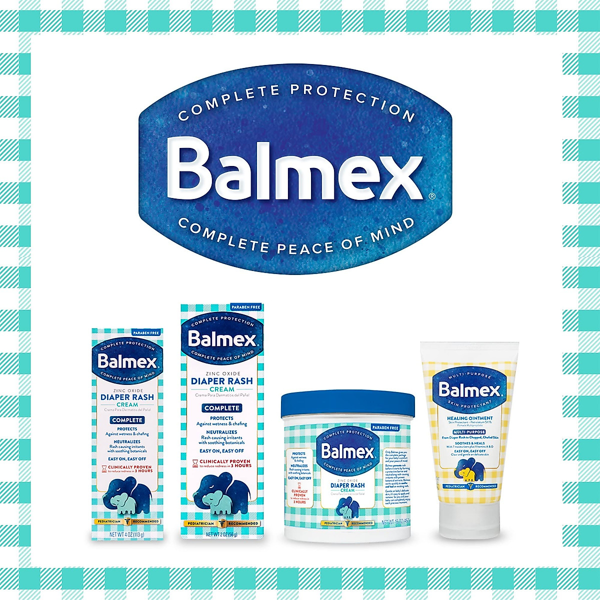 Balmex Diaper Rash Cream, 16-Ounce Jars