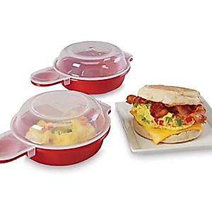 HORNO Easy Microwave Egg Cooker/Poacher,Set of 2