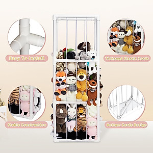 HAVEDAWN Original Stuffed Animal Zoo, Large Stuffed Animals Storage, Toy Storage Organizer for Plush Toy Holder, Perfect Stuffed Animals Ideas for Toddler Boys Girls, Nursery Play Room