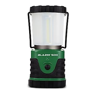 Blazin Ultra Bright Camping Lantern - Waterproof, Portable & Lightweight, 500 Lumens Battery Operated Camping Light - Ideal for Camping, Hurricane, Power Outages & Emergencies