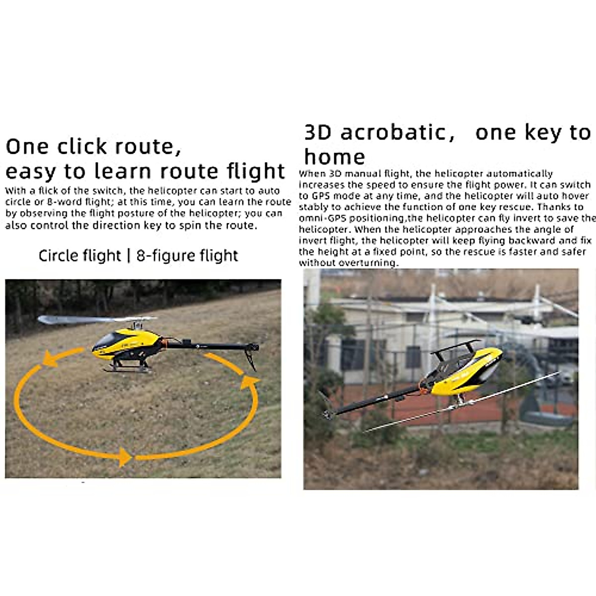 doerwye 2.4G FW450 V2 6CH Remote Control Helicopter 3D Smart GPS Helicopters RTF H1 Flight Control Brushless Motor Drone Quadcopter Full Metal Altitude Hold Aircraft Xmas Birthday Gift