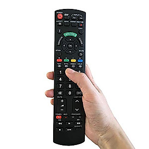 Universal Remote Control for Panasonic TV Remote Control Works for All Panasonic Plasma Viera HDTV 3D LCD LED TV/DVD Player/AV Receiver - No Program Needed